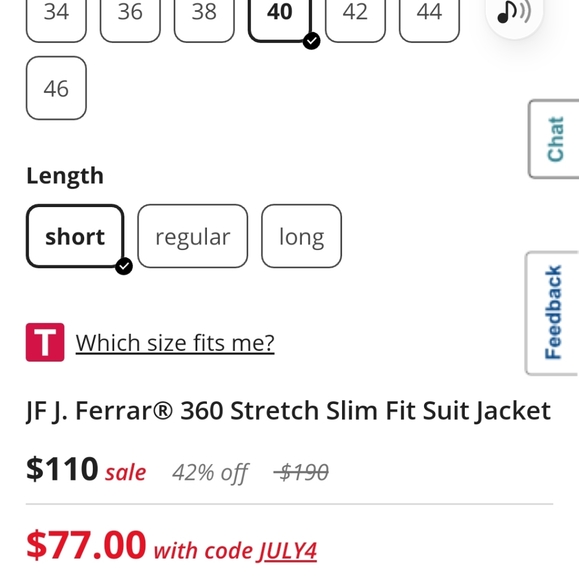 JF J FERRAR | Jackets & Coats | Jf J Ferrar Black Slim Fit Suit Jacket ...